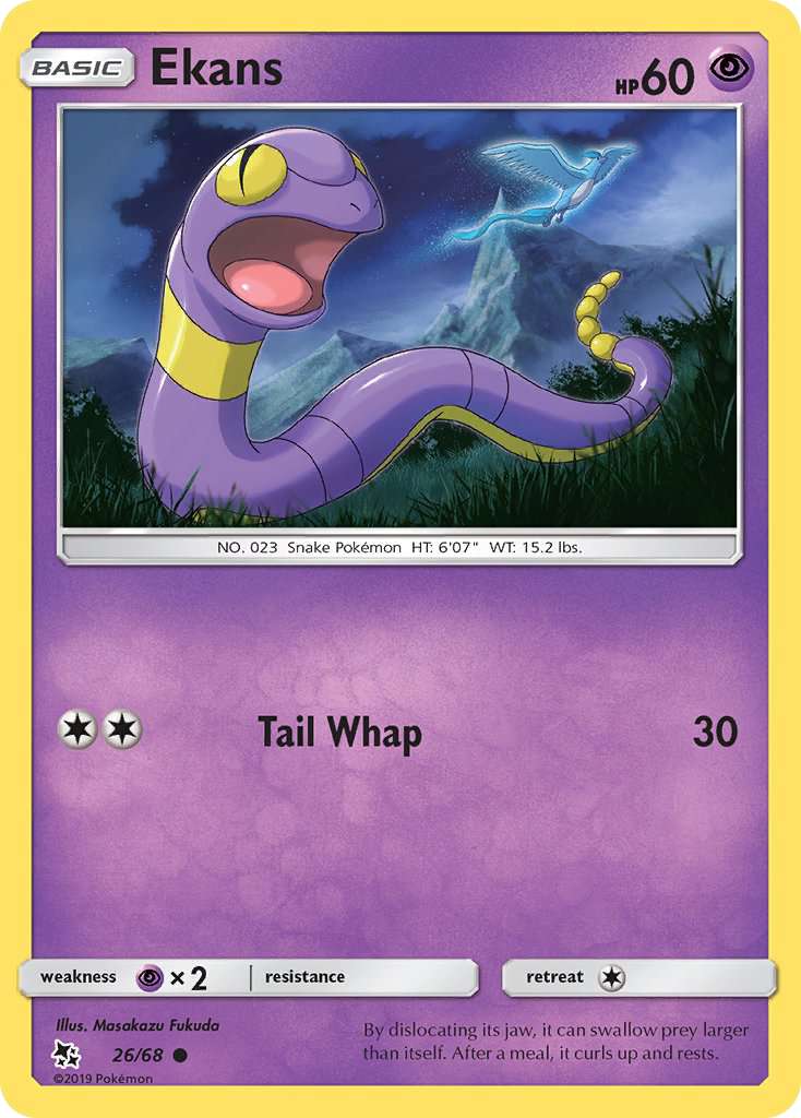 Ekans 26 (Hidden Fates 2019) Pokemon Card