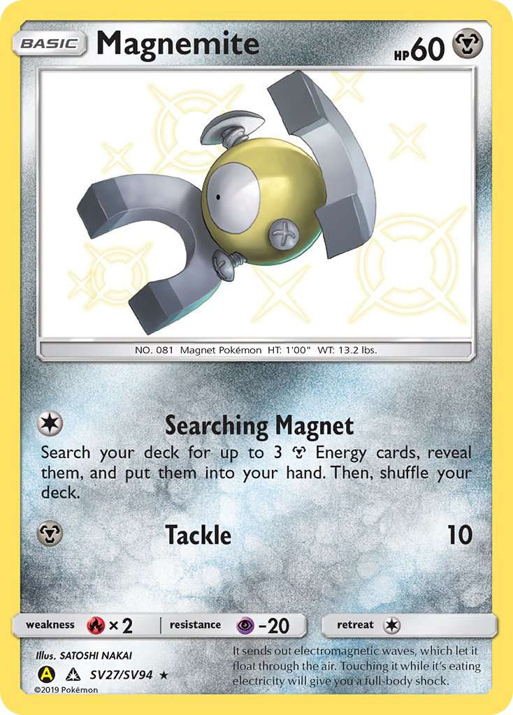 Magnemite SV27 (Shiny Vault 2019) Pokemon Card